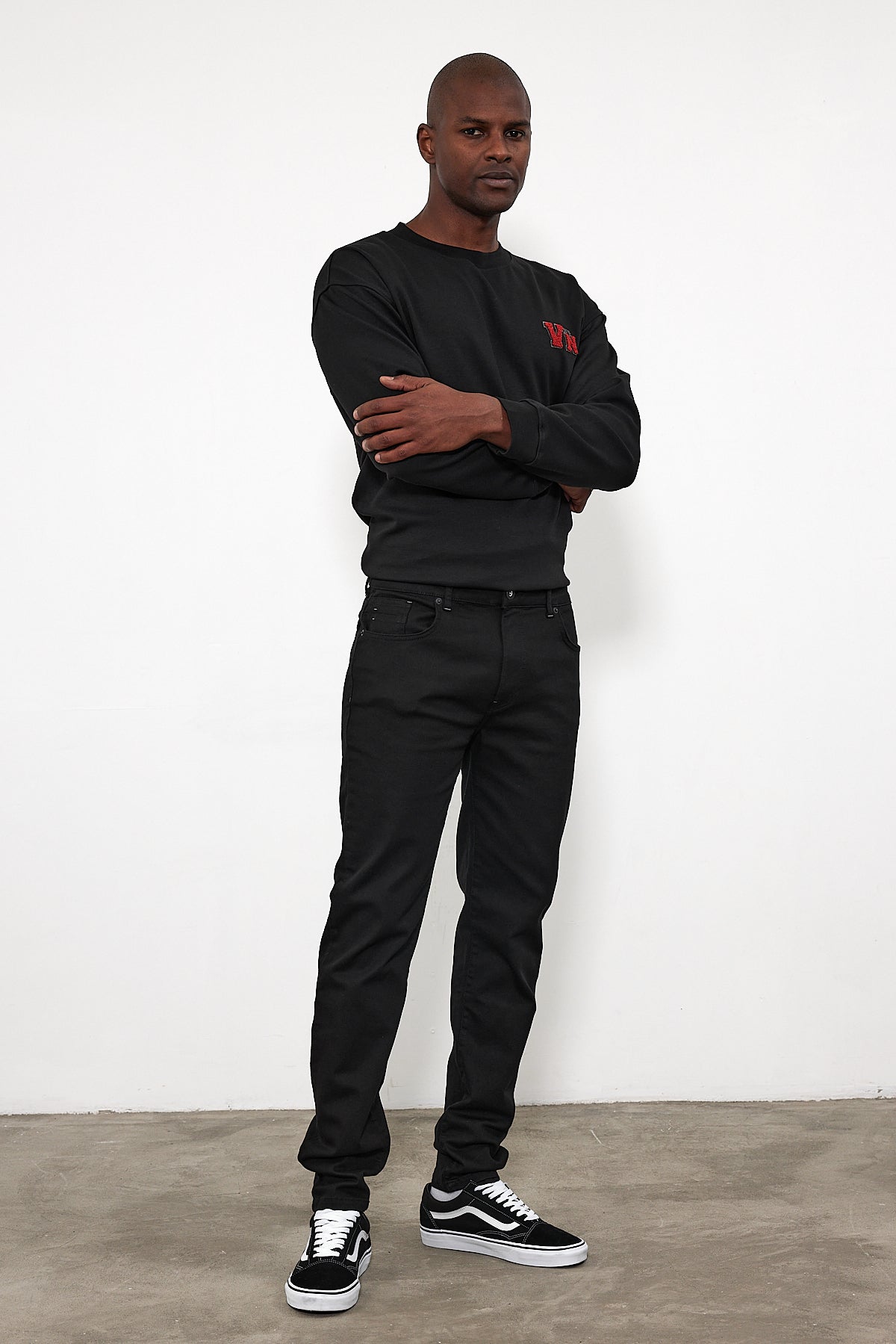 Erkek Smith Stay Black Tapered Fit Jean Pantolon - Stay Black – Vena